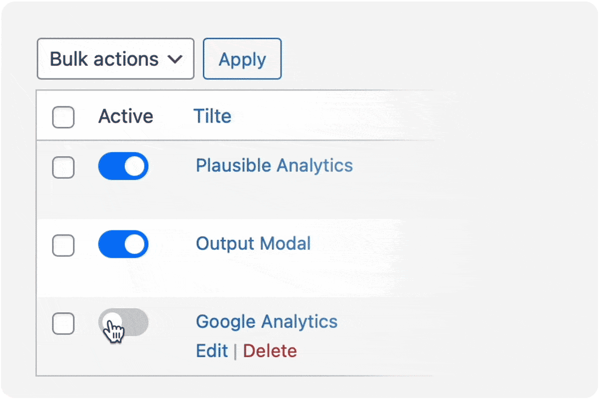 Insert Tracking Codes Code Snippets In WP ClickWhale
